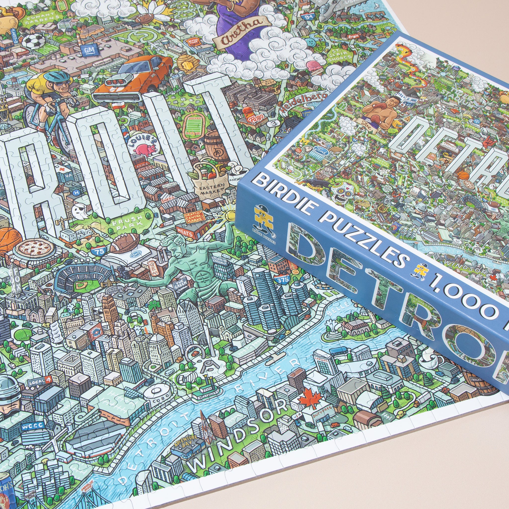 Detroit | 1000 Piece Puzzle – Birdie Puzzles