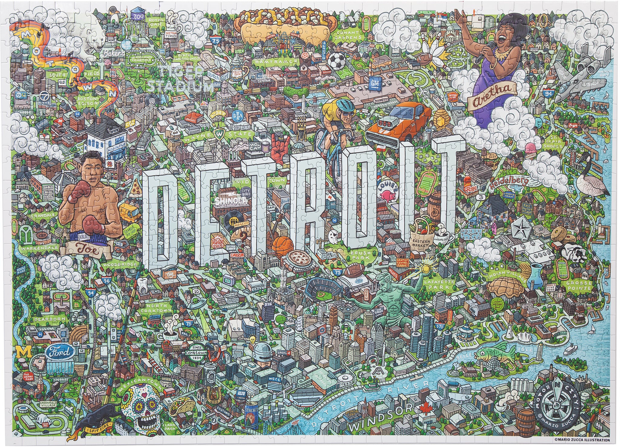 Detroit | 1,000 Piece Puzzle – Birdie Puzzles