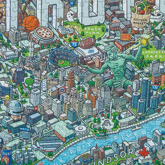 Detroit | 1000 Piece Puzzle – Birdie Puzzles