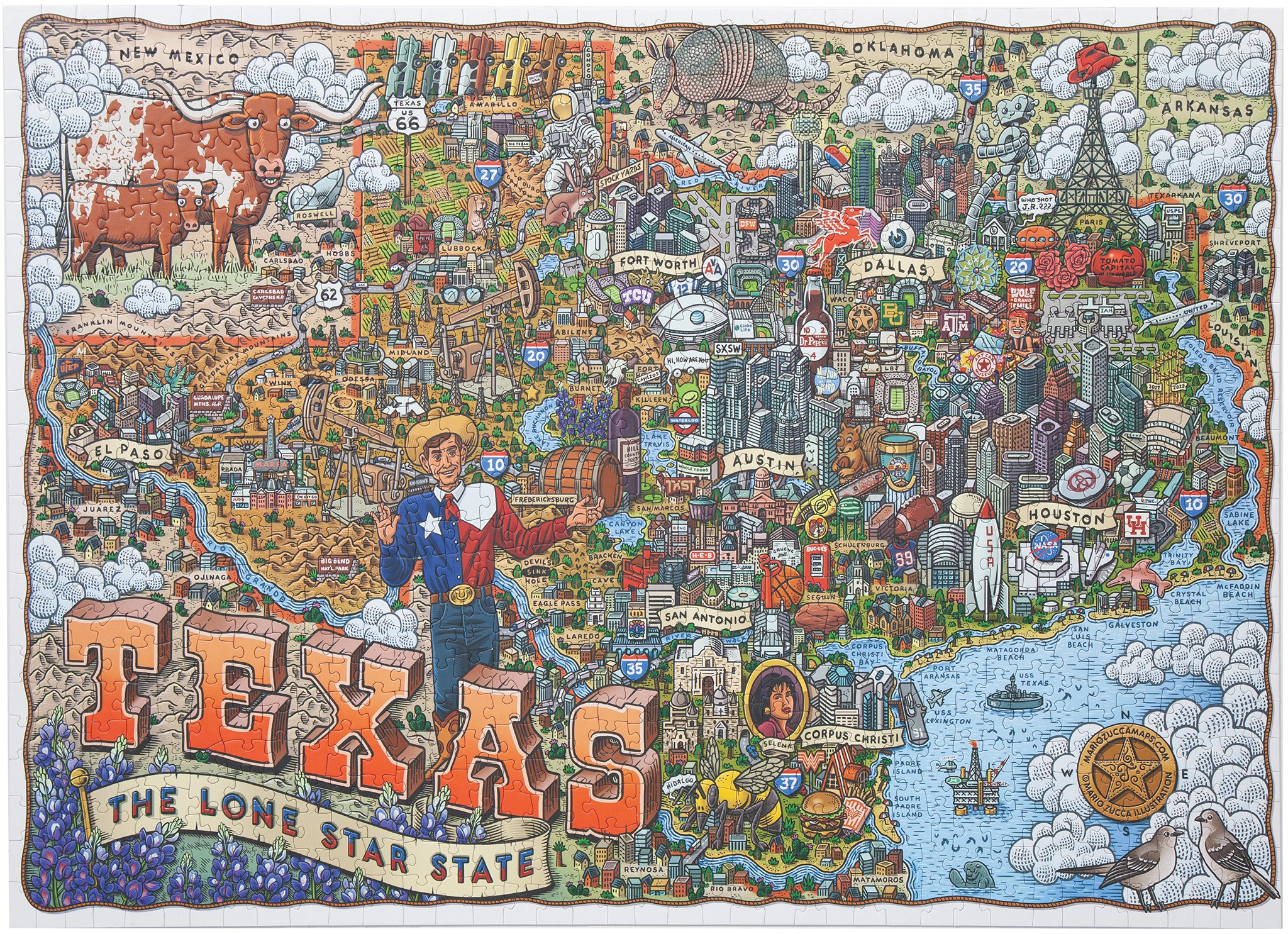 Texas | 1,000 Piece Puzzle – Birdie Puzzles